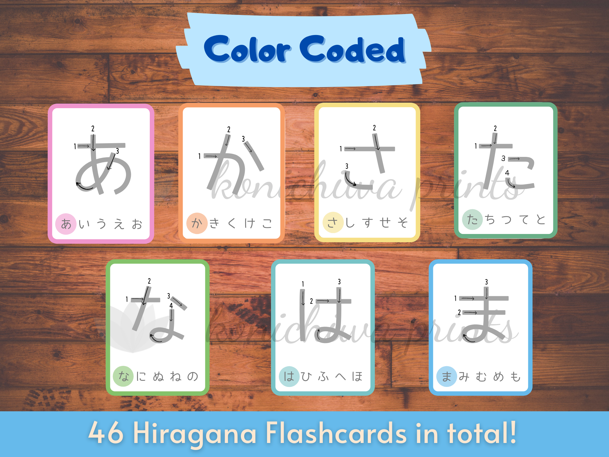 Japanese Hiragana And Katakana Flashcards - Japanese Flashcards ...